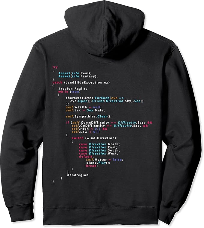 Is This The Real Life Coding Programming Pullover Hoodie: Amazon.de: Bekleidung